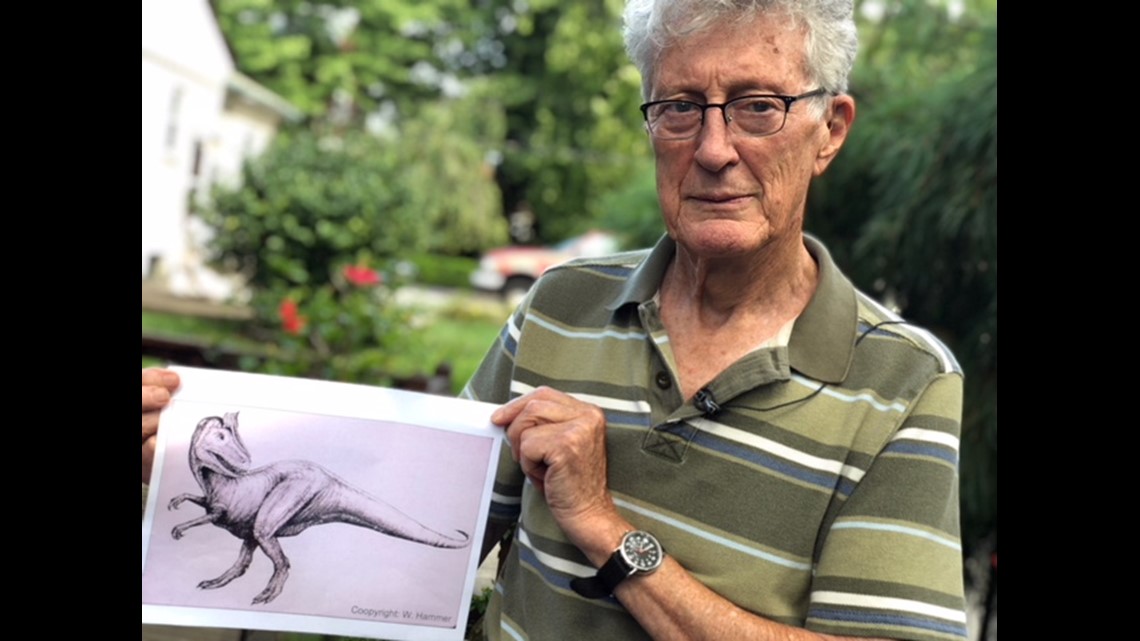 Retired professor finds undiscovered dinosaur's bones, replica coming ...