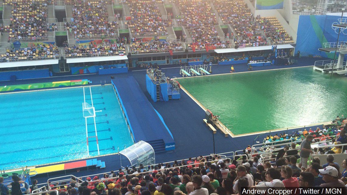 This is why the Olympics pools turned green | 10tv.com