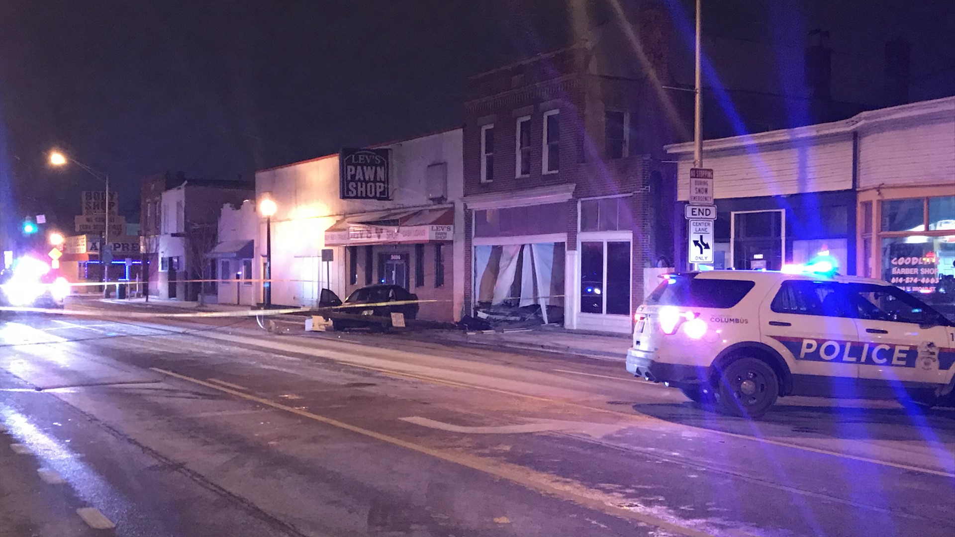 Portion of W. Broad reopens after car hits business | 10tv.com