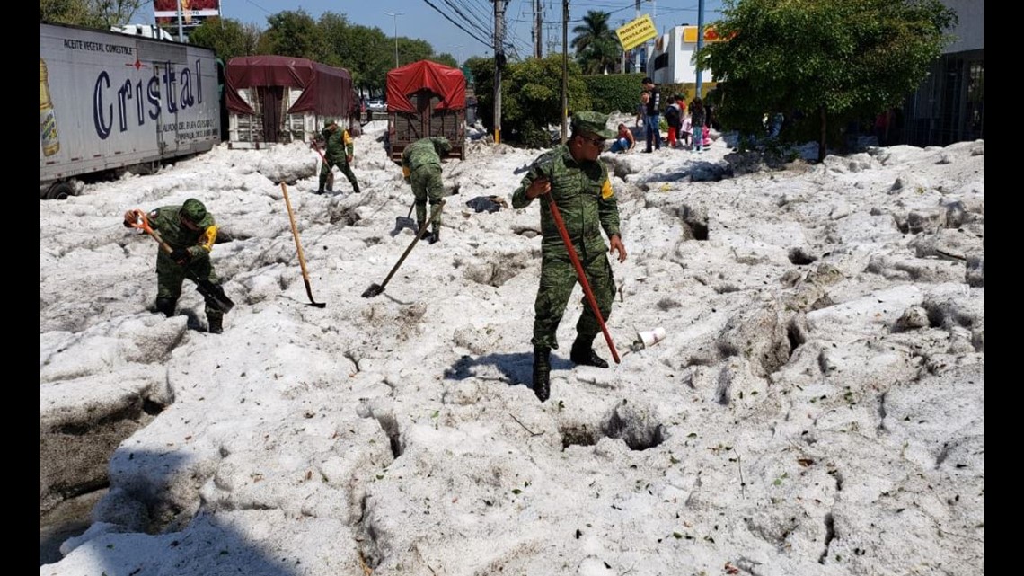 Freak hailstorm dumps up to 6 feet of ice on Mexican city | 10tv.com