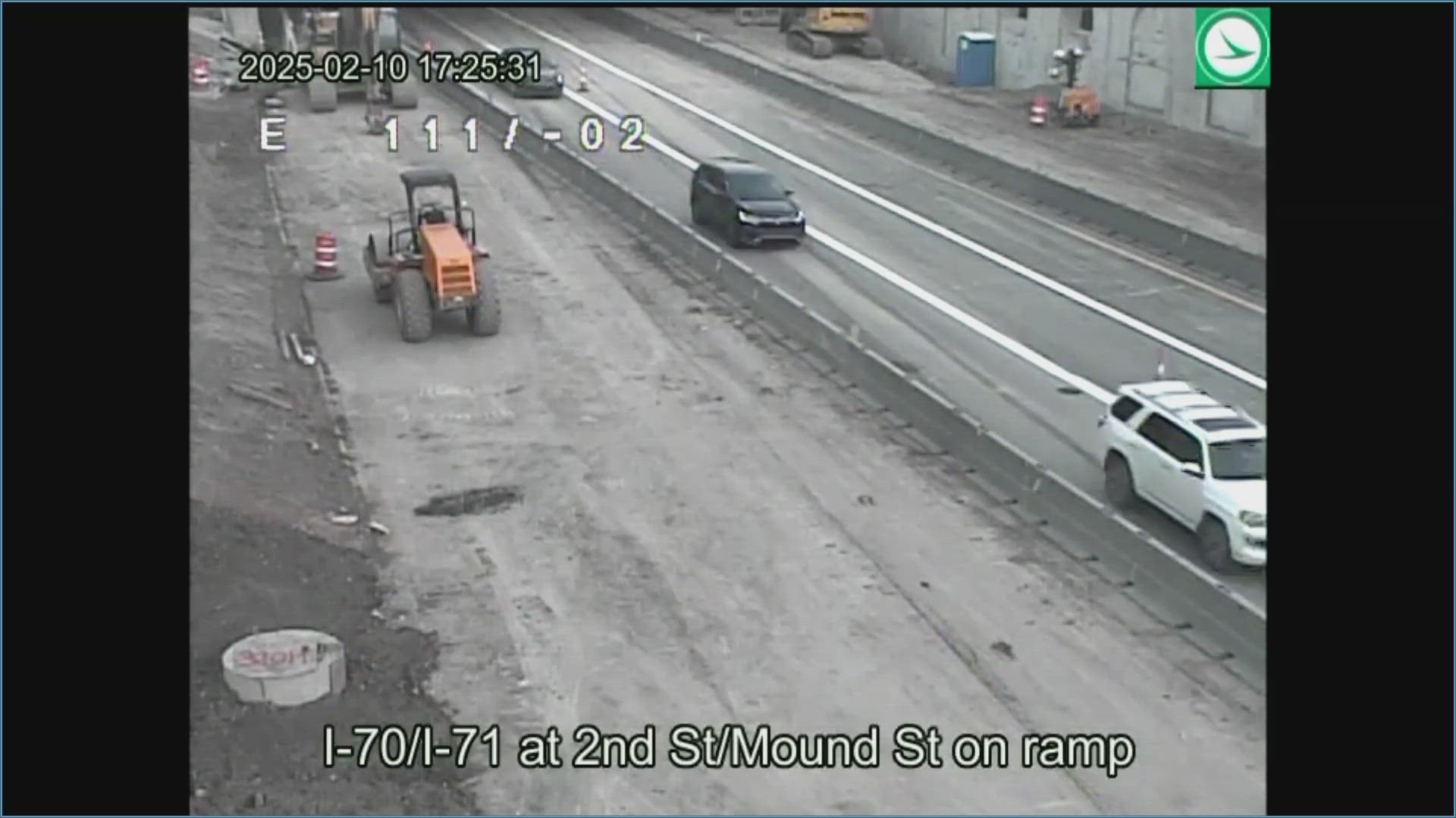 I-70 West in downtown Columbus down to 1 lane after crane struck power ...