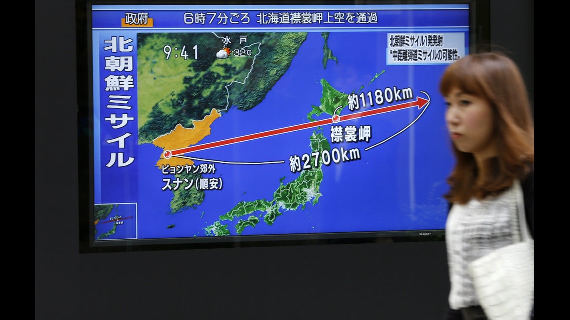 In a 1st, North Korea fires missile over Japan in aggressive test ...