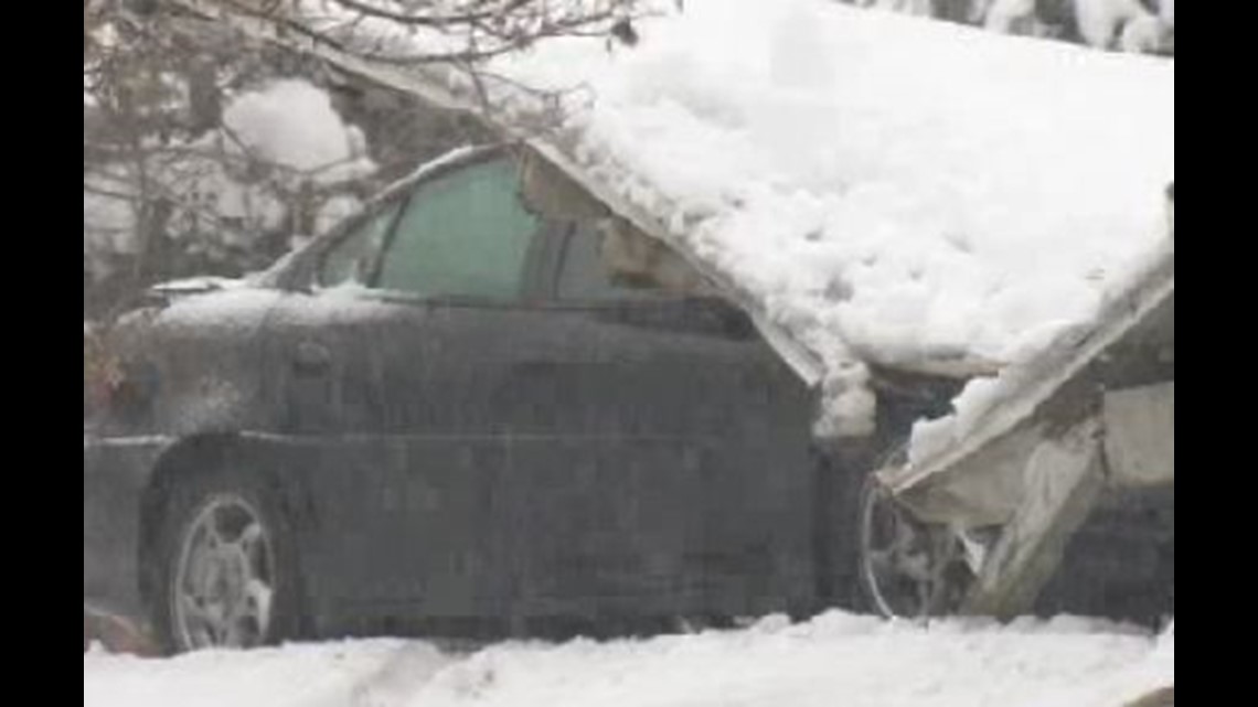 Carport Collapses On 2 Vehicles In West Columbus | 10tv.com