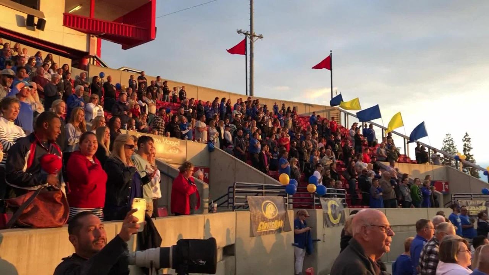 Crowd sings national anthem after announcer says it wouldn't be played ...