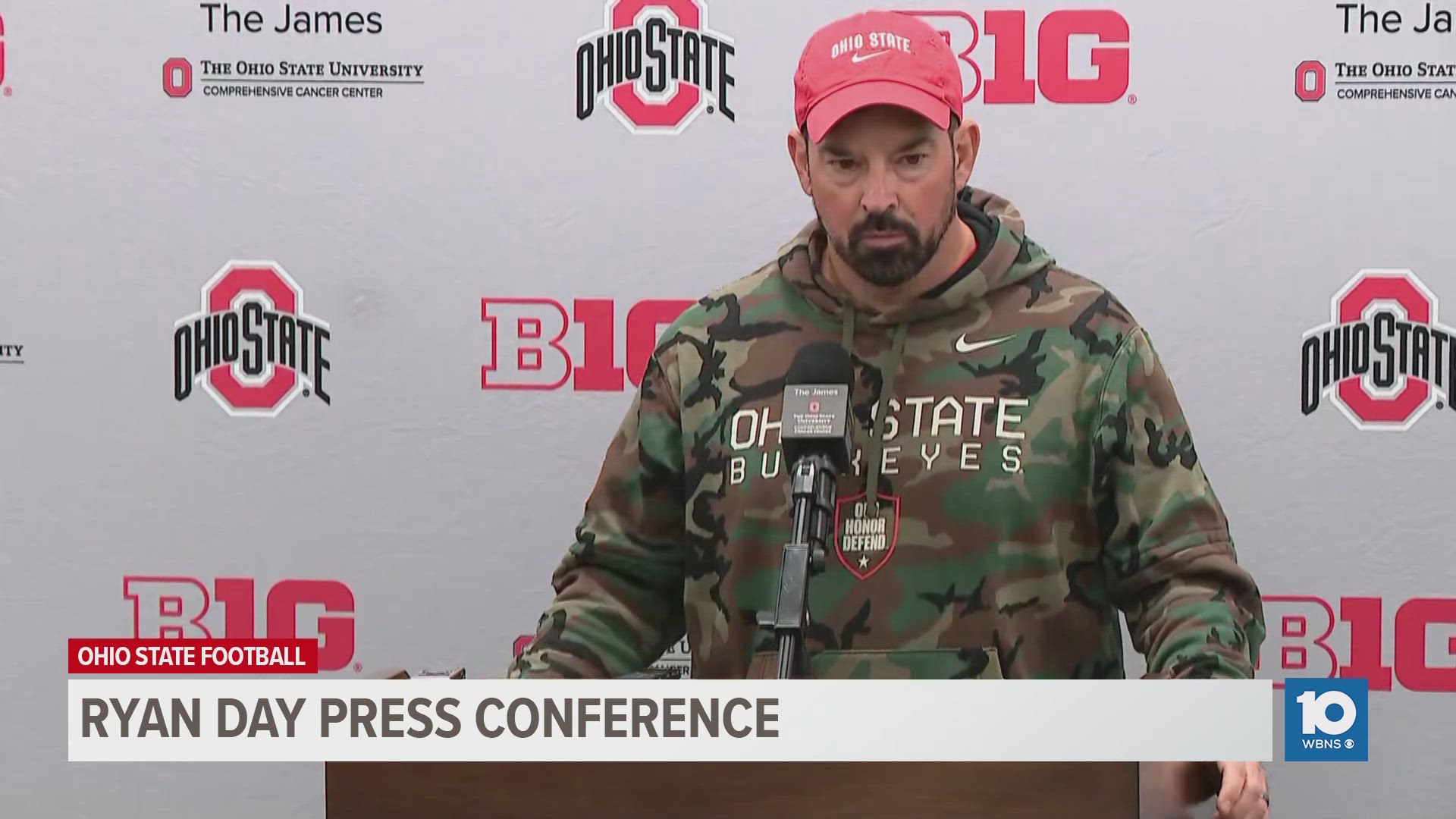 Ohio State press conference: Day, Hartline & Patricia speak following ...