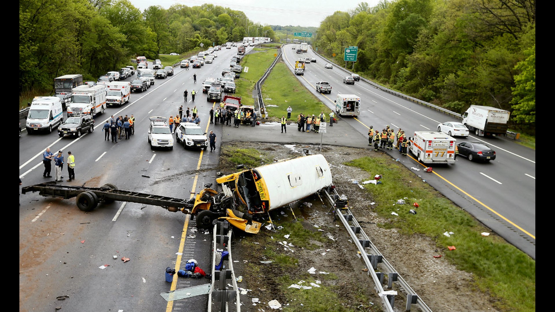 New Jersey school bus driver made illegal U-turn before deadly crash ...