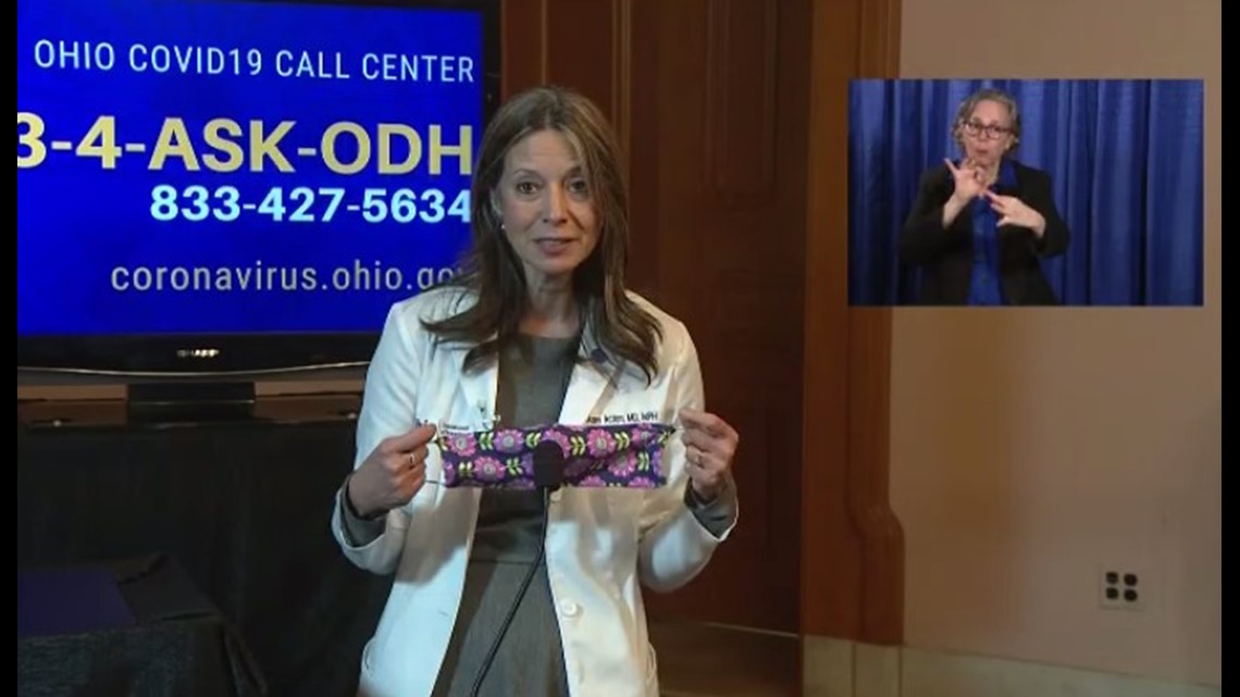 Gov. DeWine, Dr. Amy Acton recommend use of cloth masks while in public ...