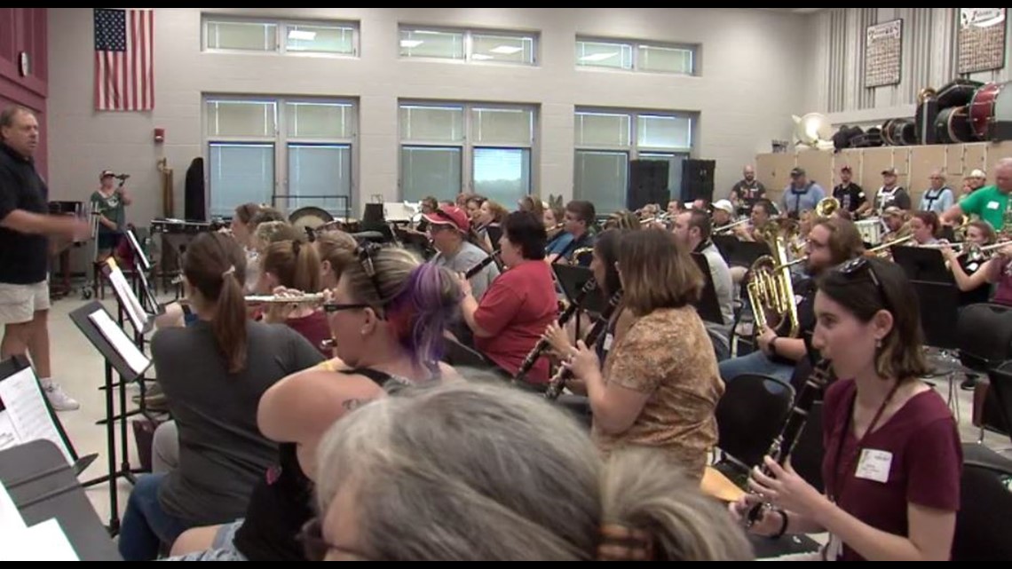 Alumni return to Fairfield Union High to join the Marching Falcons ...