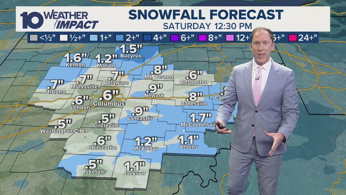 Columbus, Ohio forecast | Snow moving out, but returns this weekend ...