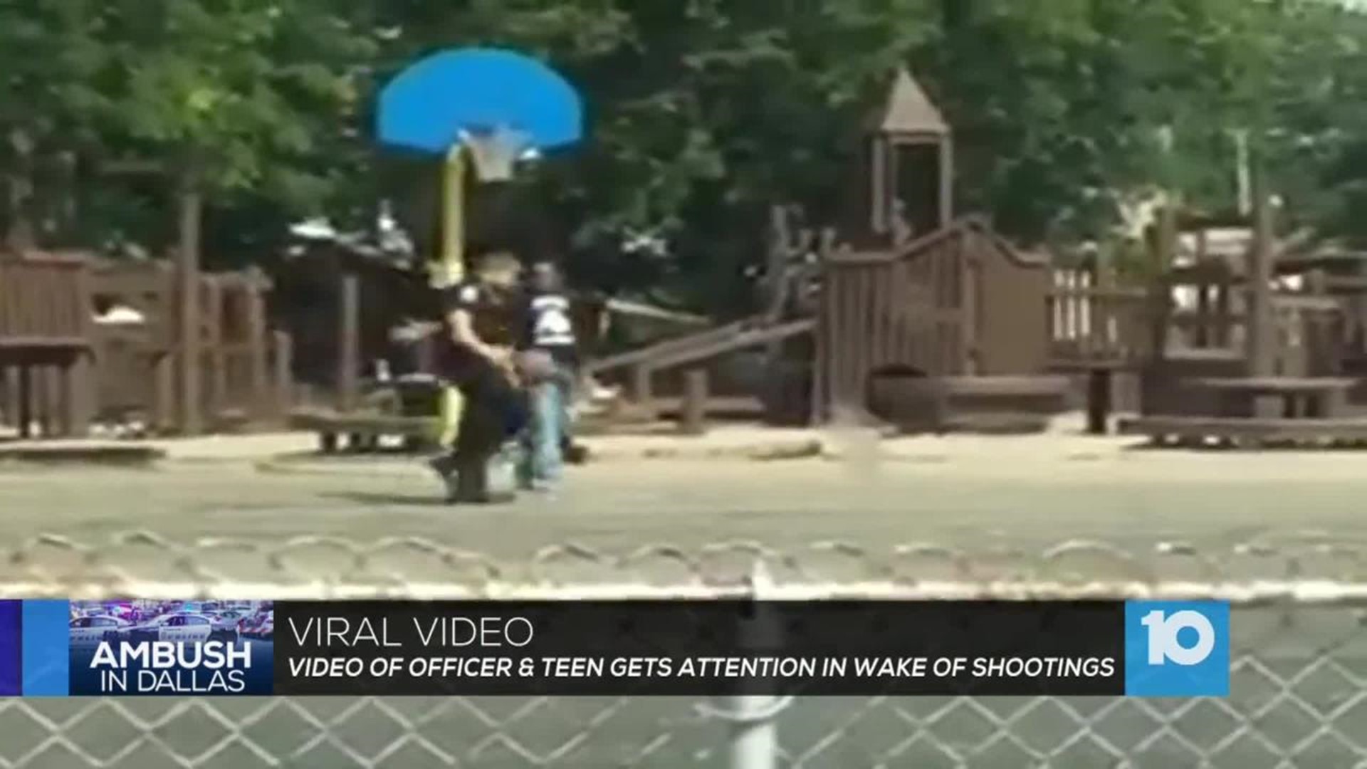 Video of Lancaster Police officer playing basketball with teen sparks ...