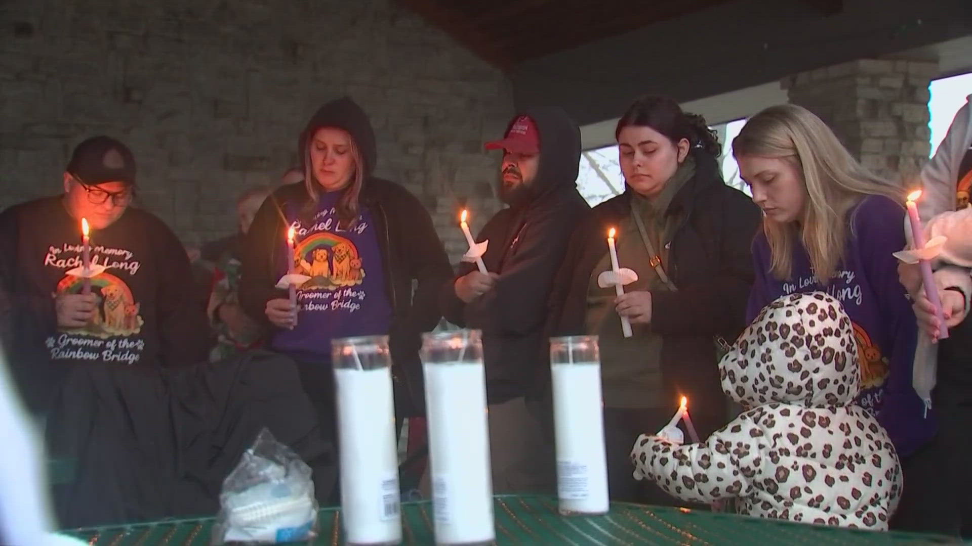 Dozens gather in London to honor Rachel Long after husband charged in ...
