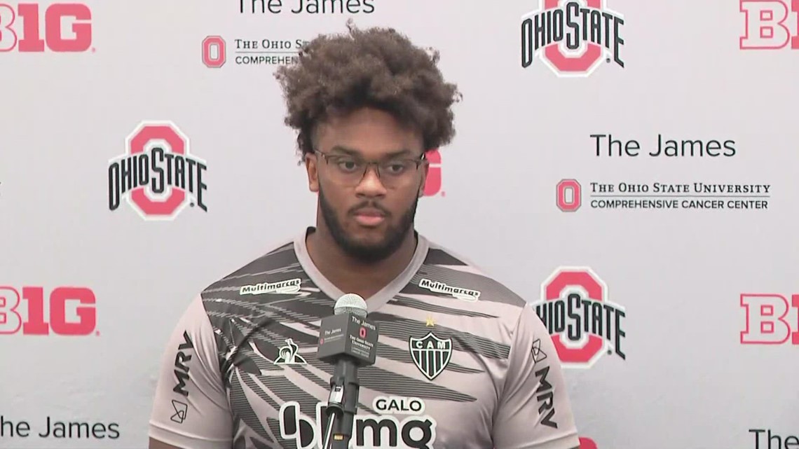 Paris Johnson Jr. | Ohio State-Notre Dame pregame press conference ...