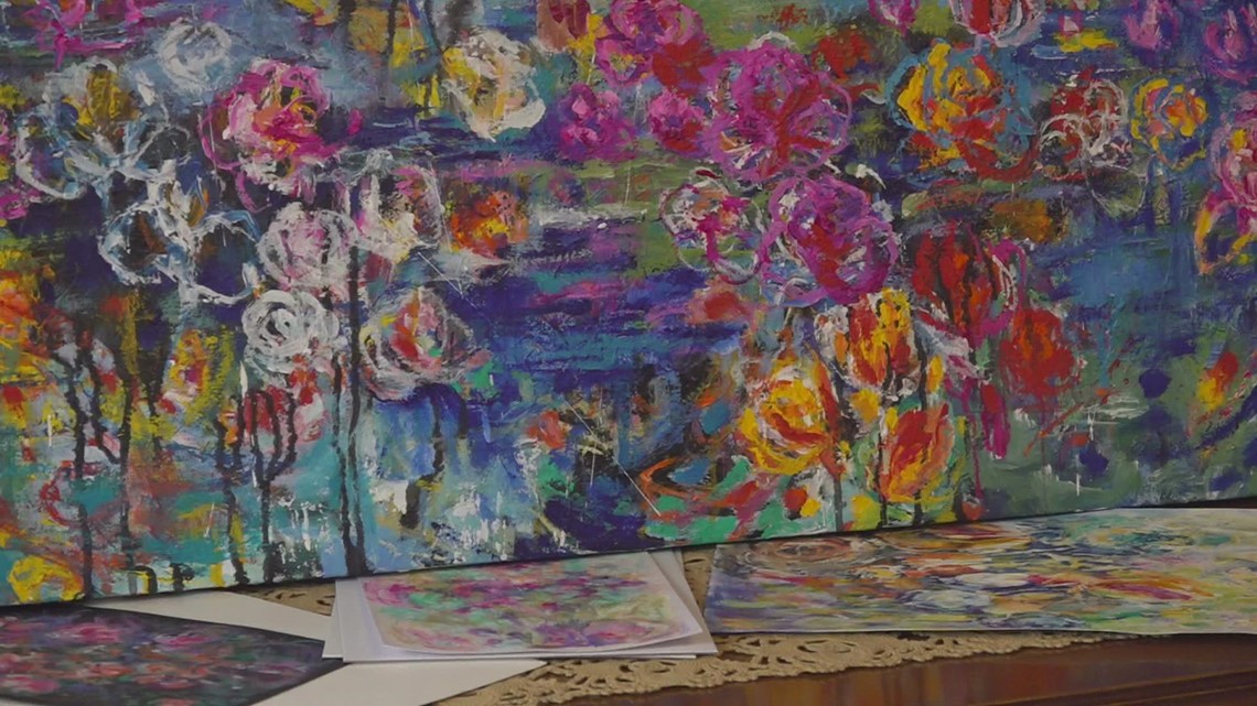 Artist creates paintings to raise money to help Ukrainians flee country ...