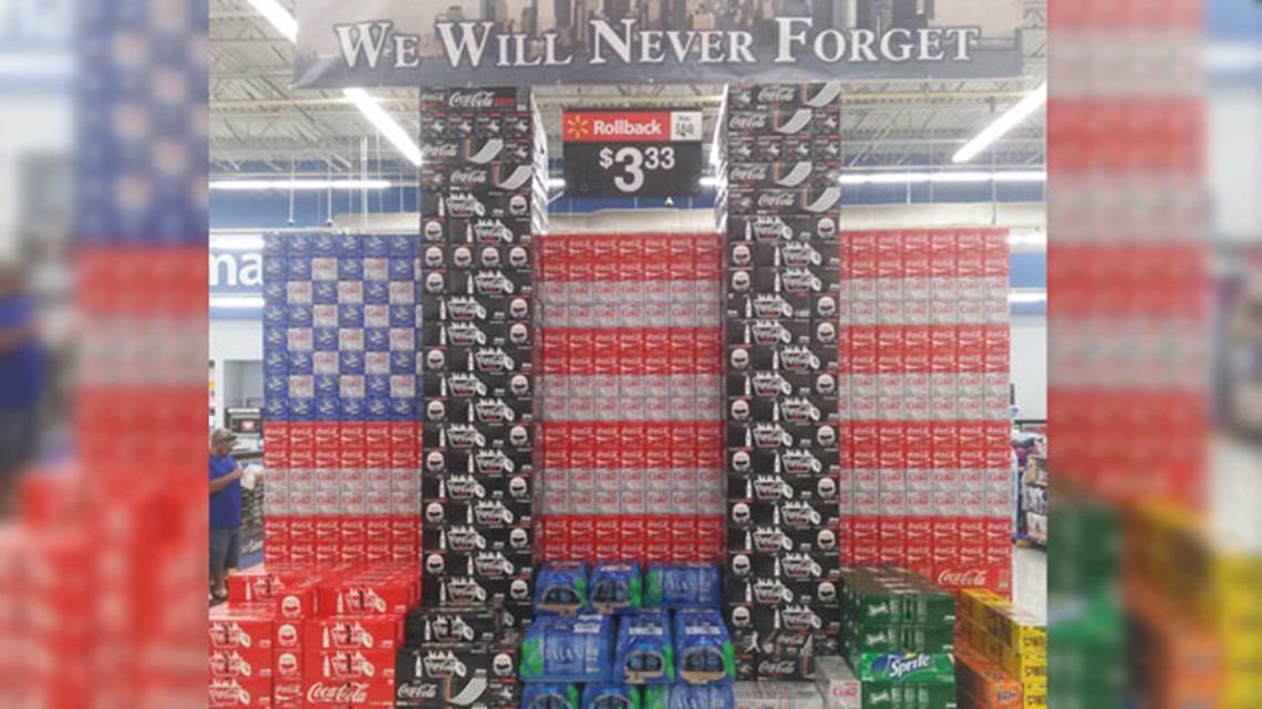 Walmart: Coke display stacked like twin towers removed | 10tv.com