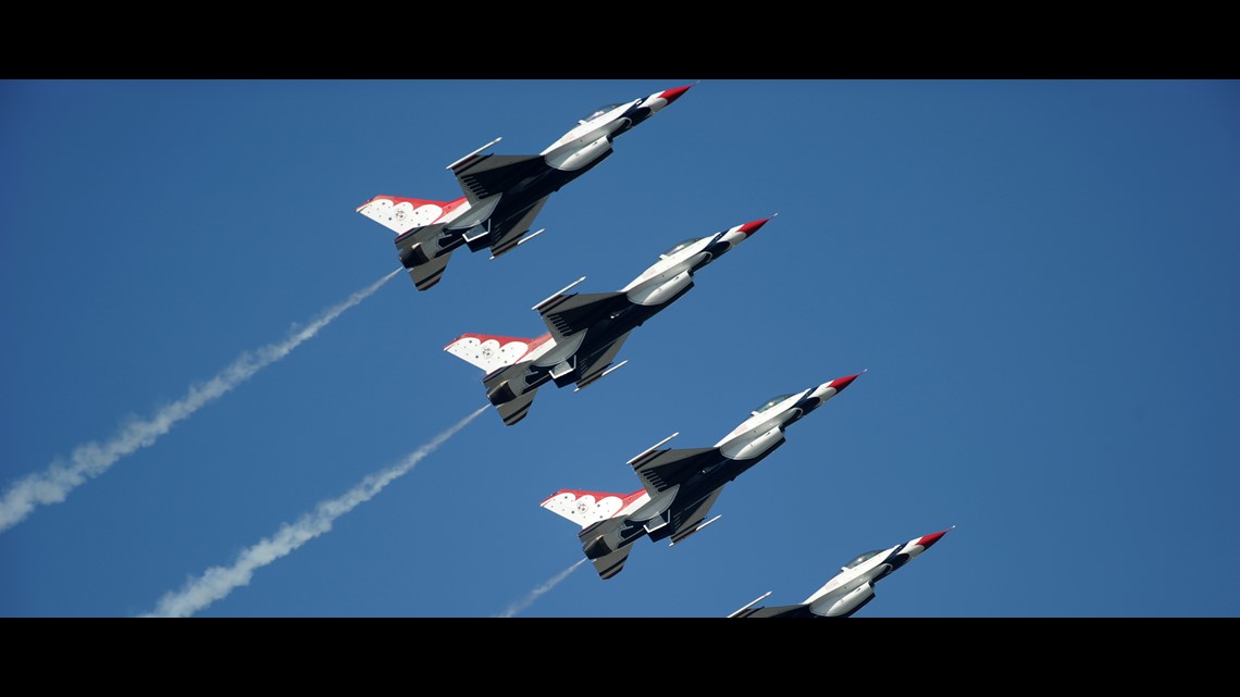 Blue Angels and Thunderbirds fly together for first time in five years ...