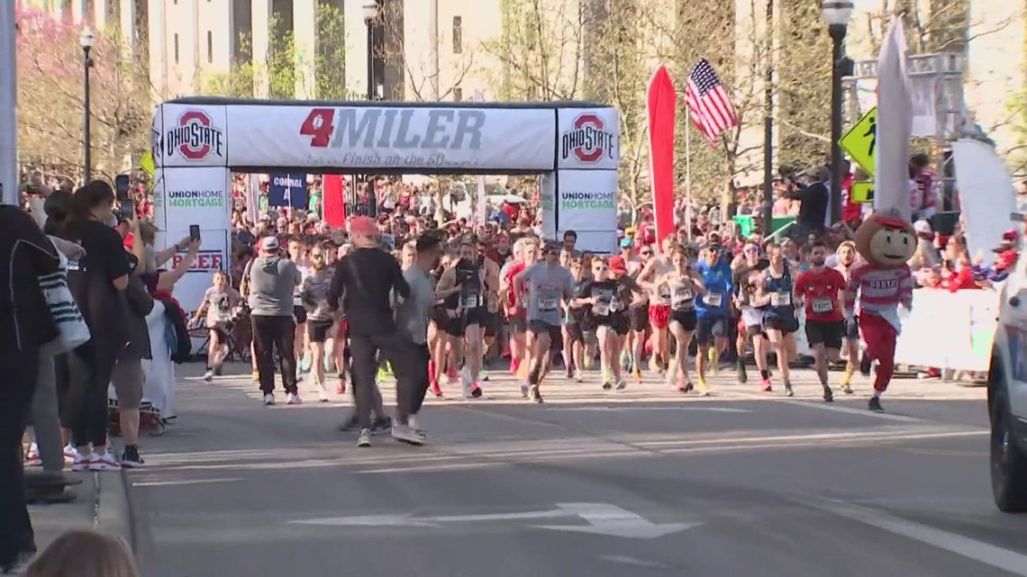 At least 12,000 runners, walkers take part in Ohio State's 4 Miler ...