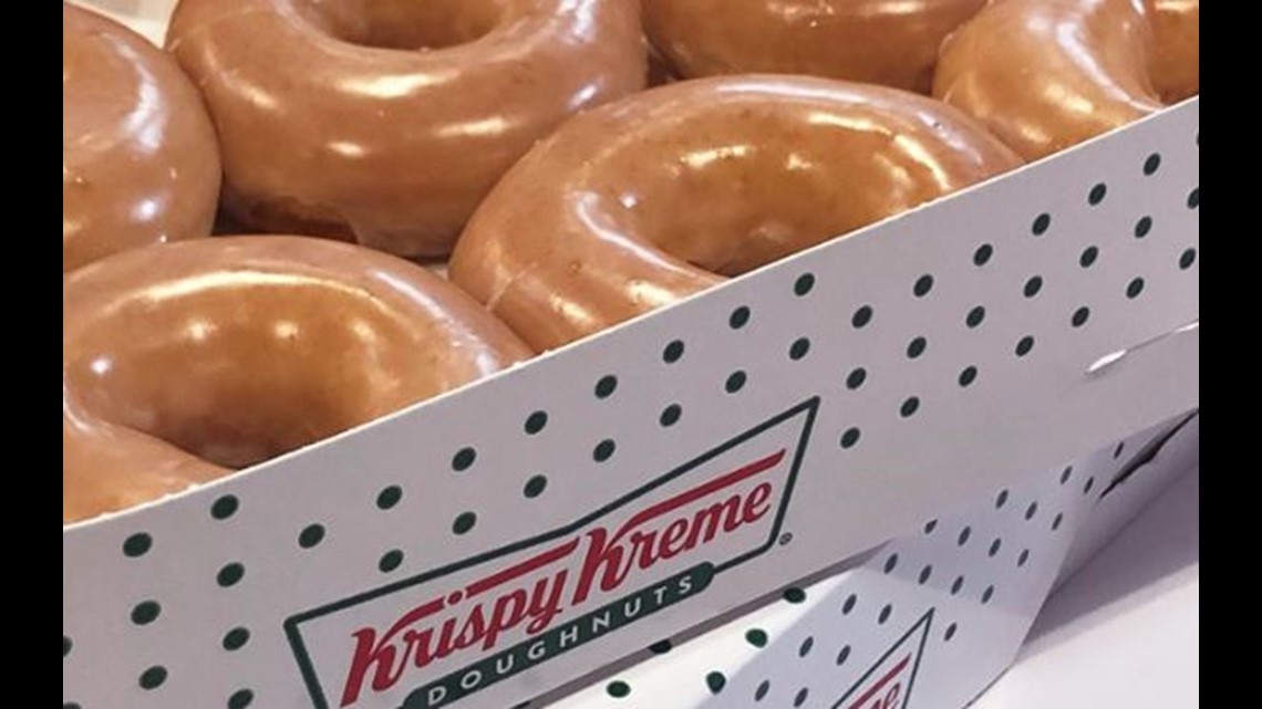 Krispy Kreme is offering free original filled doughnuts on Saturday ...