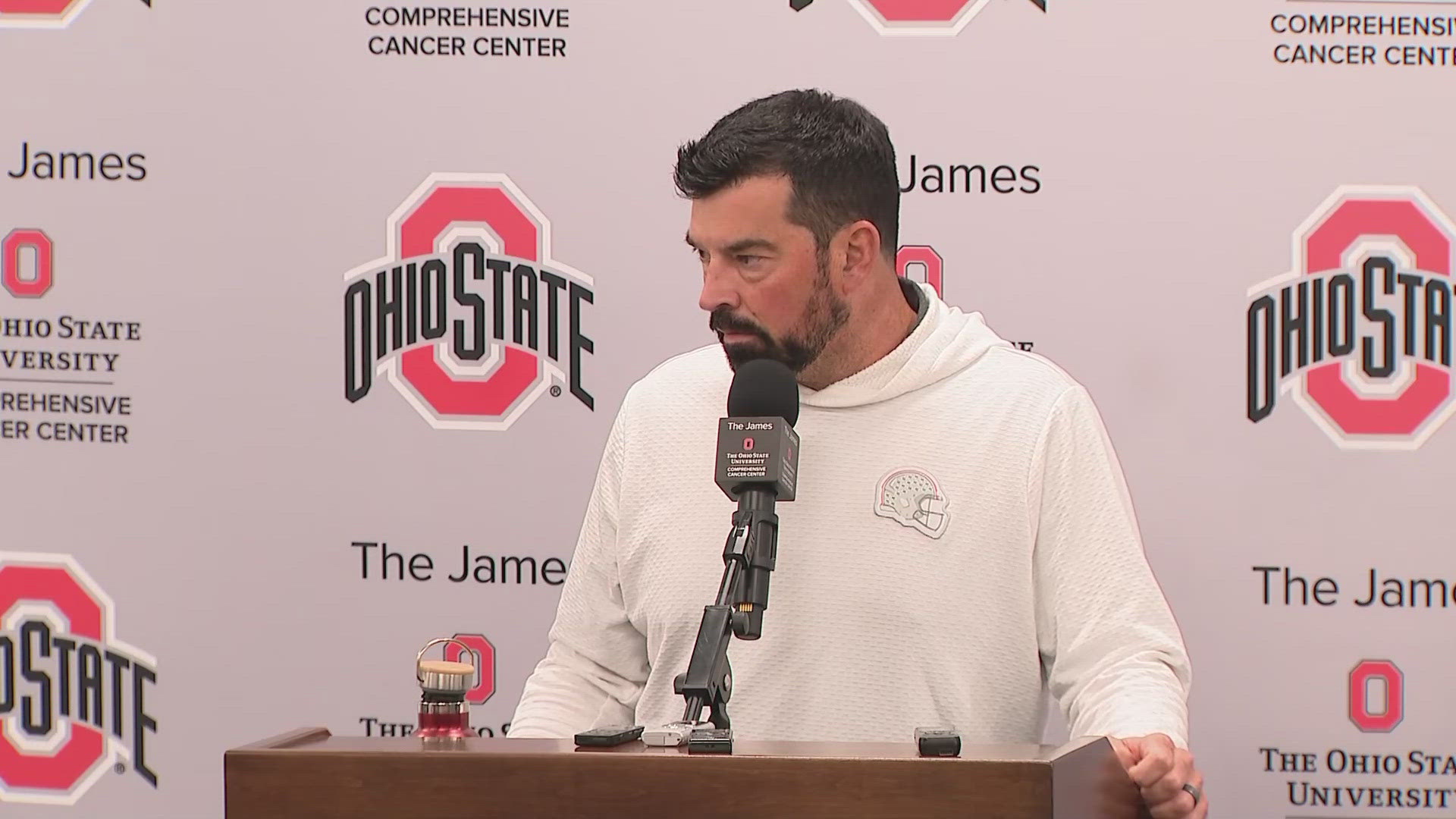 Ohio State press conference | Ryan Day, Brian Hartline, Matt Patricia ...