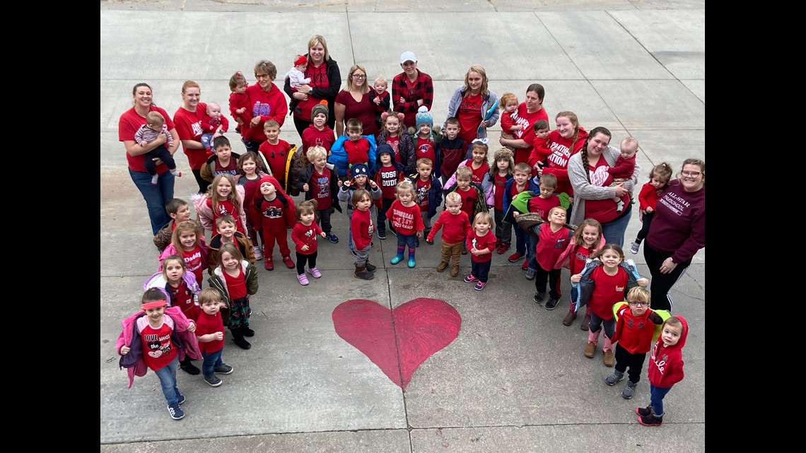 Licking Valley community wears red in support of girl born with half a ...