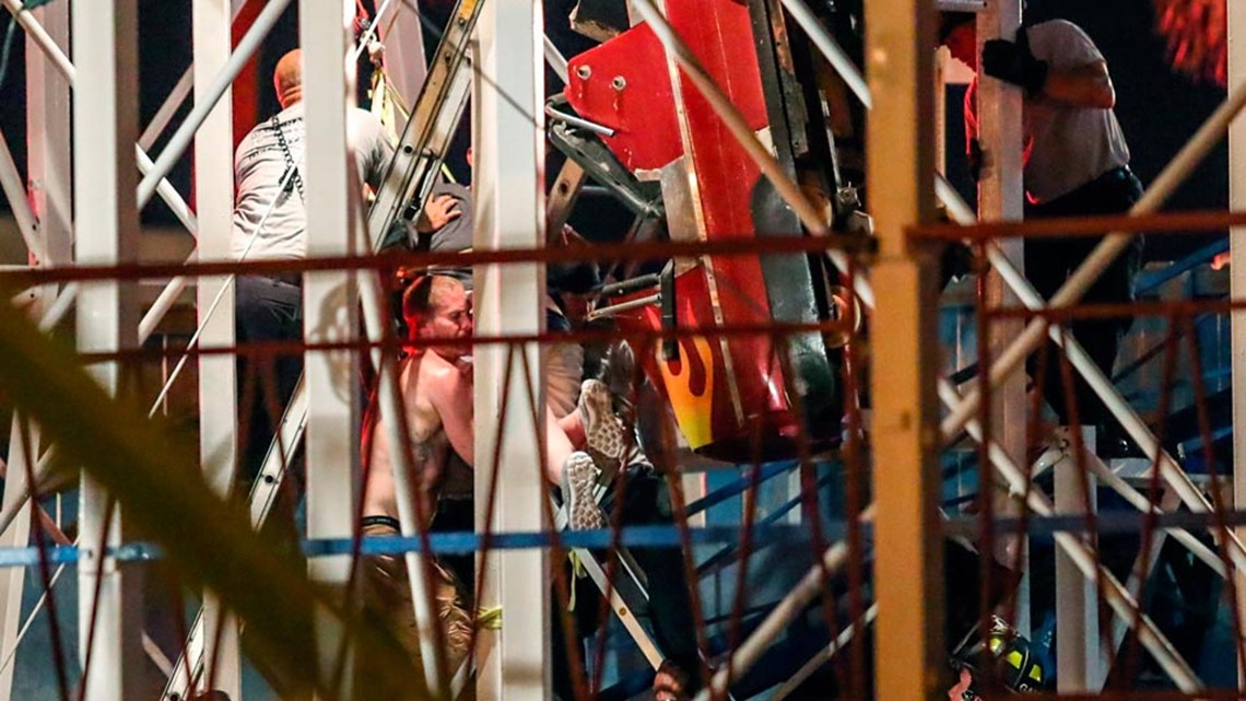 Riders plunge 34 feet, 6 injured in roller coaster derail | 10tv.com