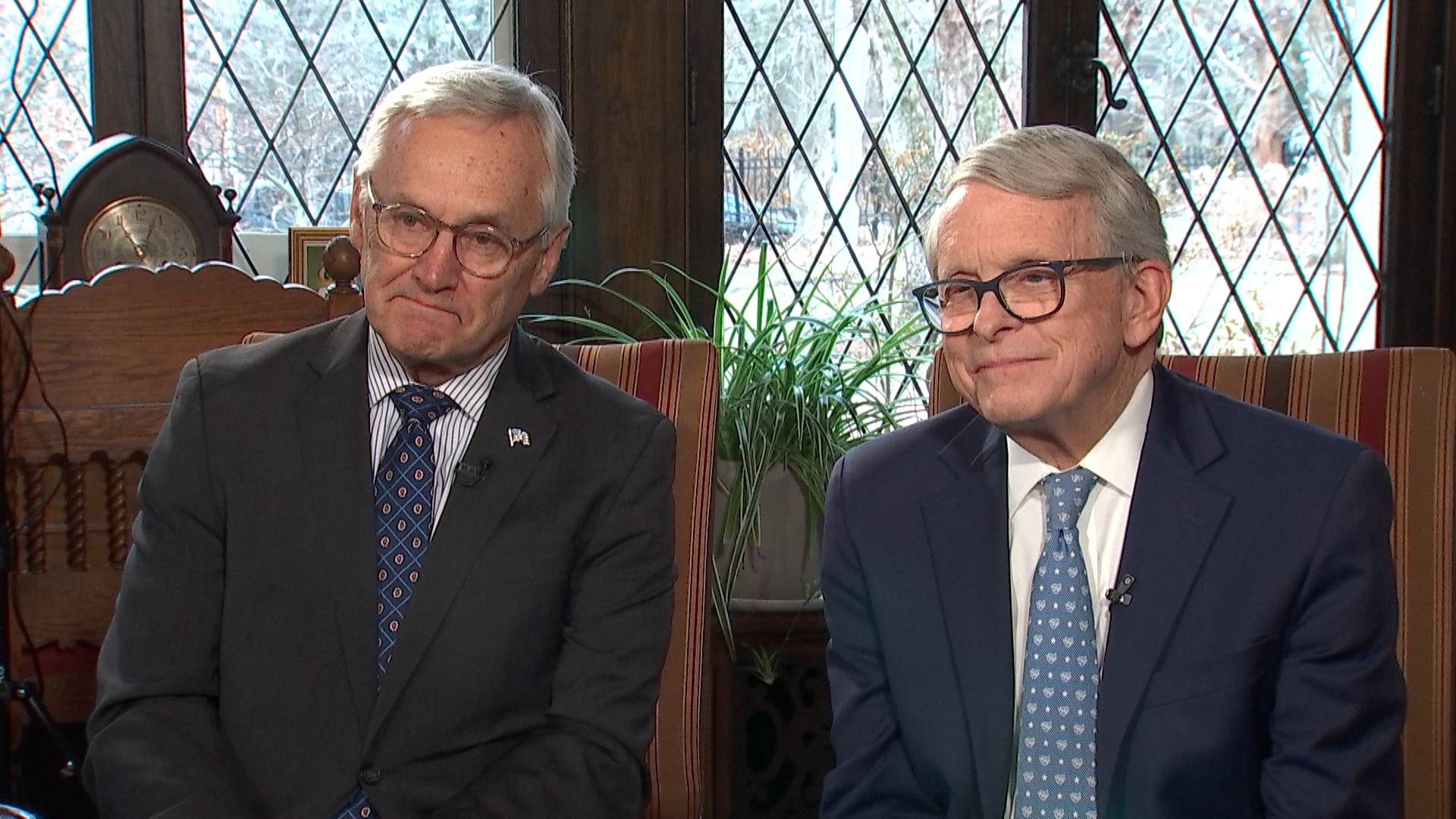 Jim Tressel, Gov. DeWine discuss vision for Ohio with 10TV's Dom Tiberi ...