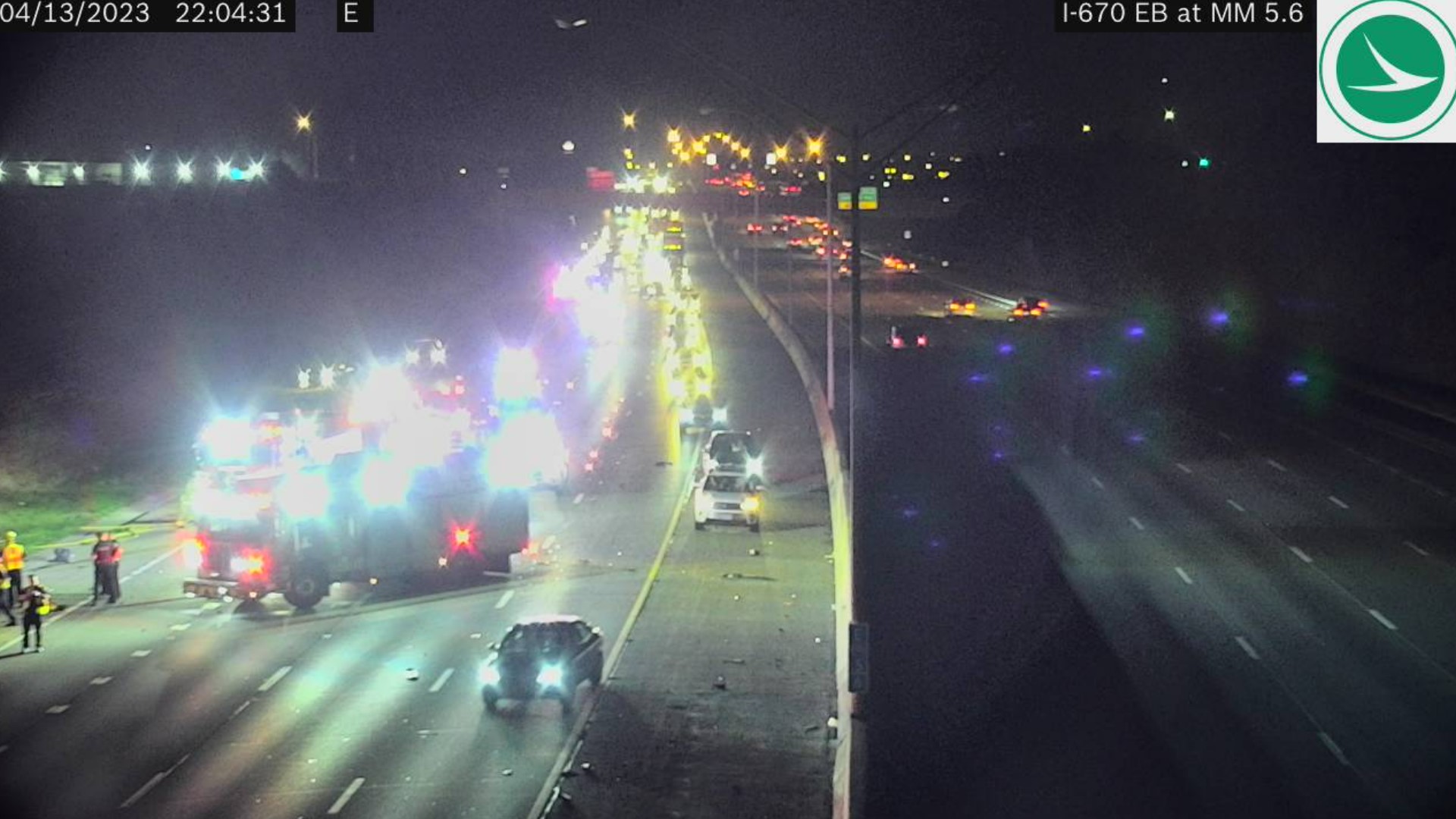 Multi-vehicle crash on I-670 in Columbus injures 4 | 10tv.com