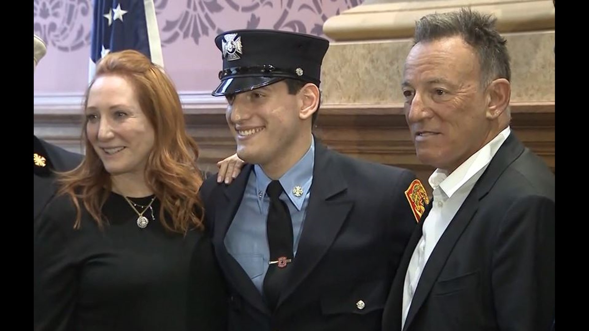 Bruce Springsteen's youngest son Sam sworn in as firefighter in New ...