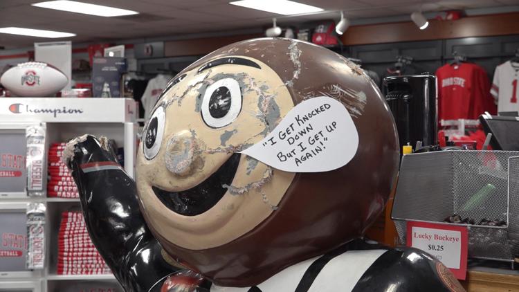 College Traditions gets loaner Brutus Buckeye statue | 10tv.com