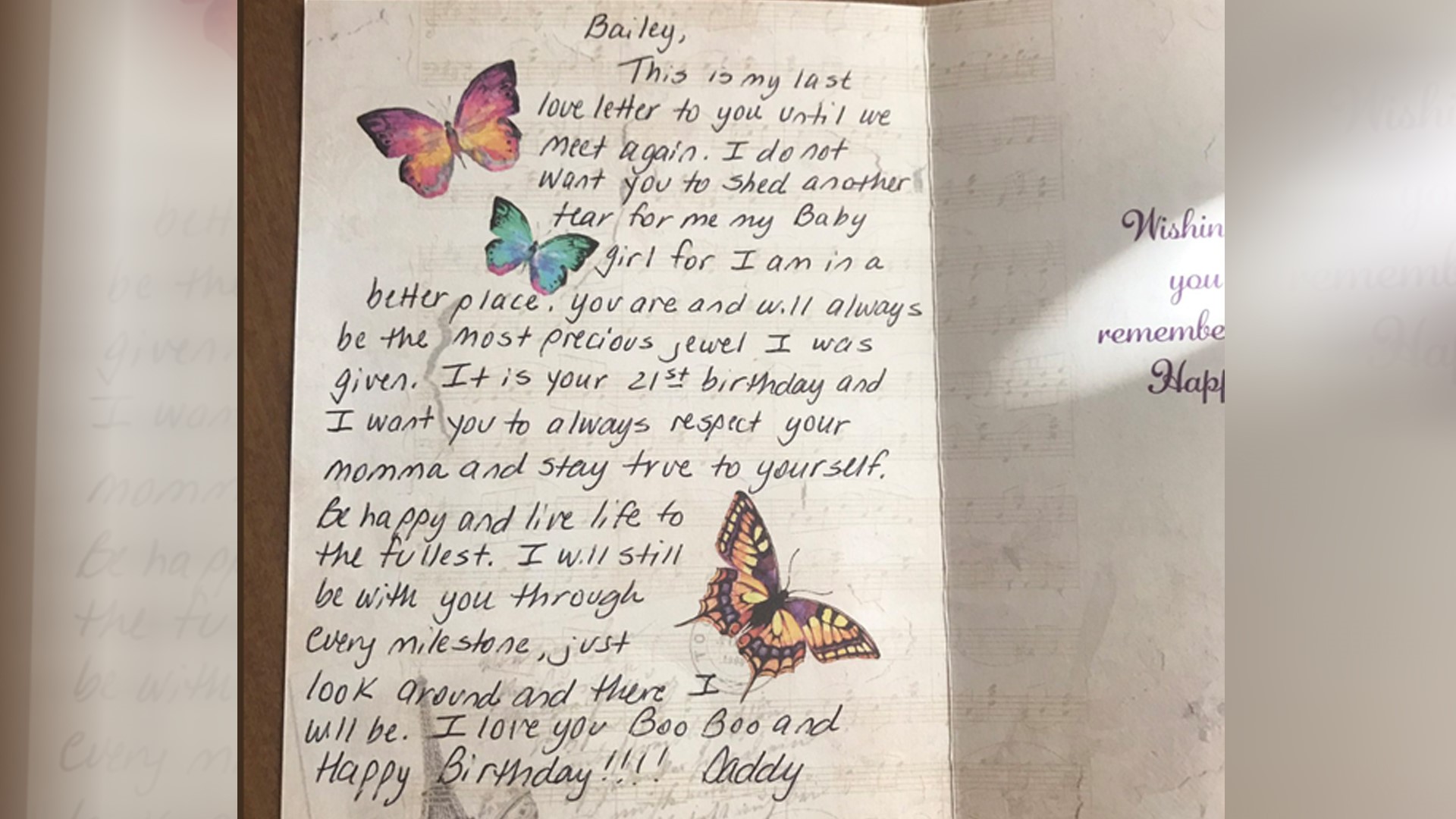 Late Fathers Final Letter To Daughter Goes Viral