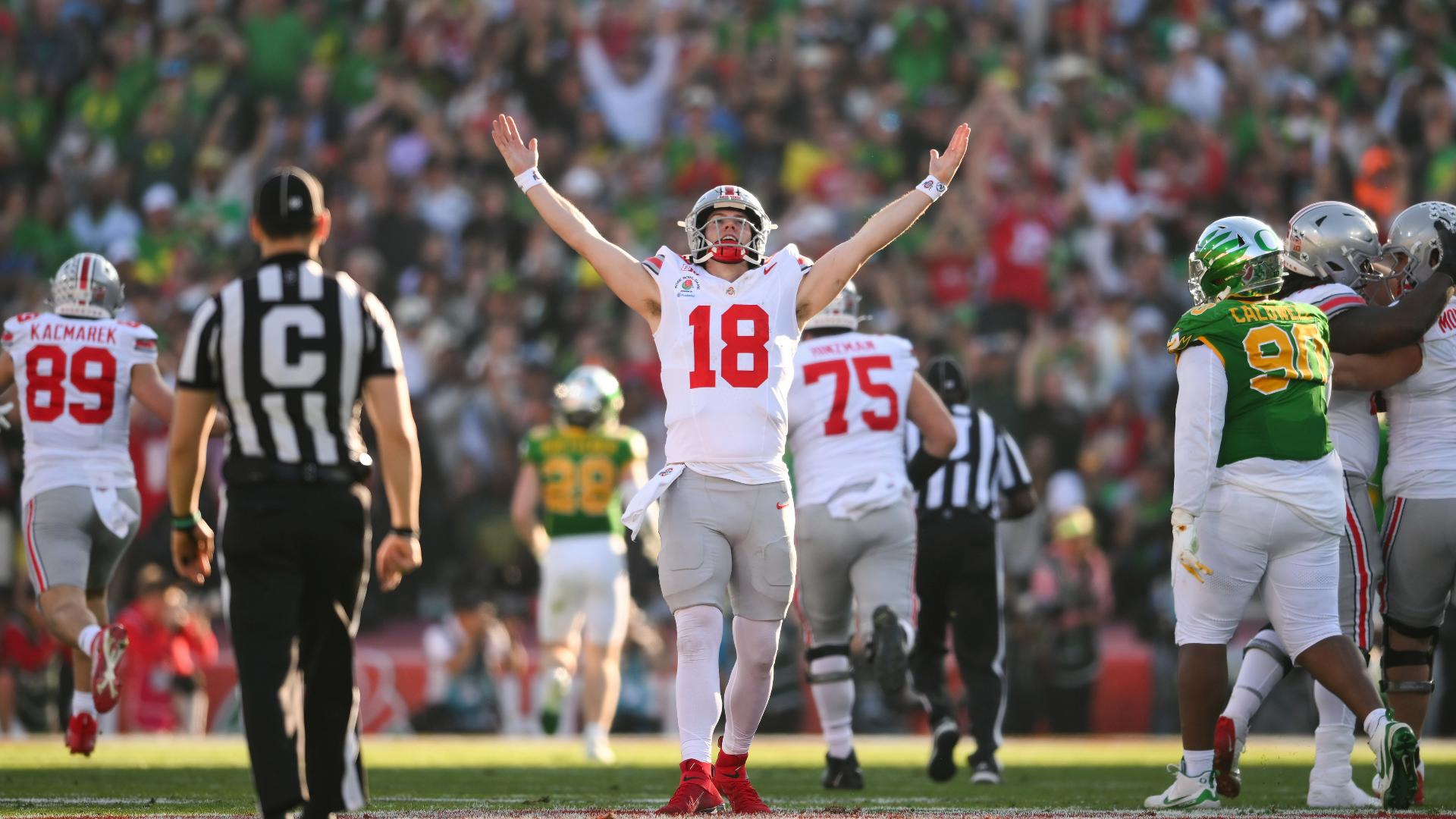 PHOTOS: Ohio State defeats Oregon in the Rose Bowl on New Year's Day ...