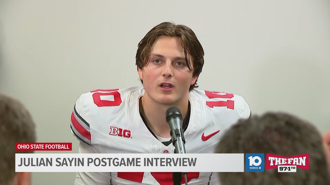 Julian Sayin postgame interview | Ohio State vs. Washington | 10tv.com