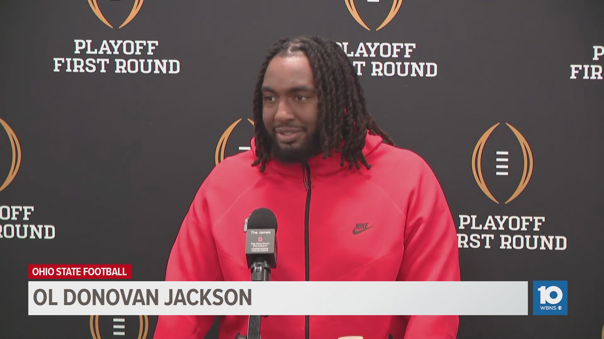 Donovan Jackson pregame press conference: Ohio State vs. Tennessee | College Football Playoff ...
