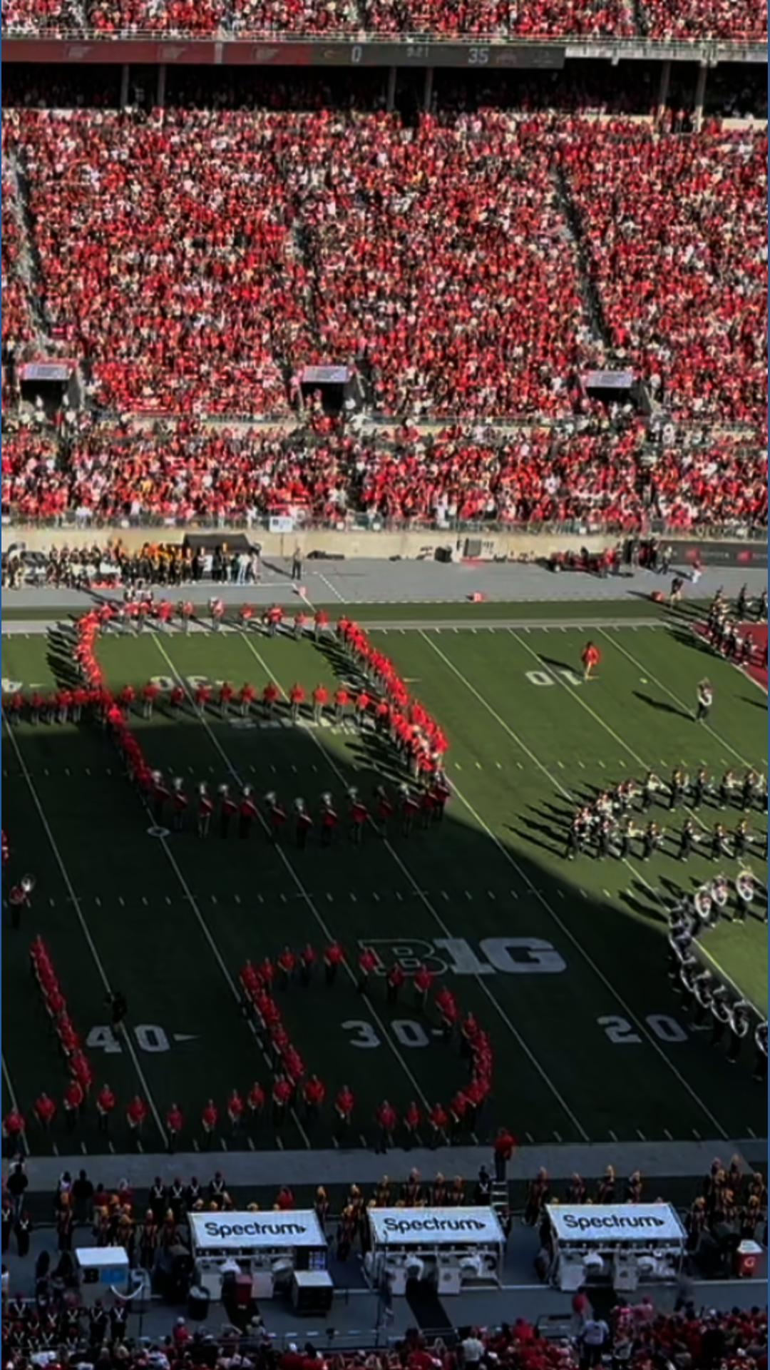 Alumni join Ohio State Marching Band for quadruple 'Script Ohio' | 10tv.com