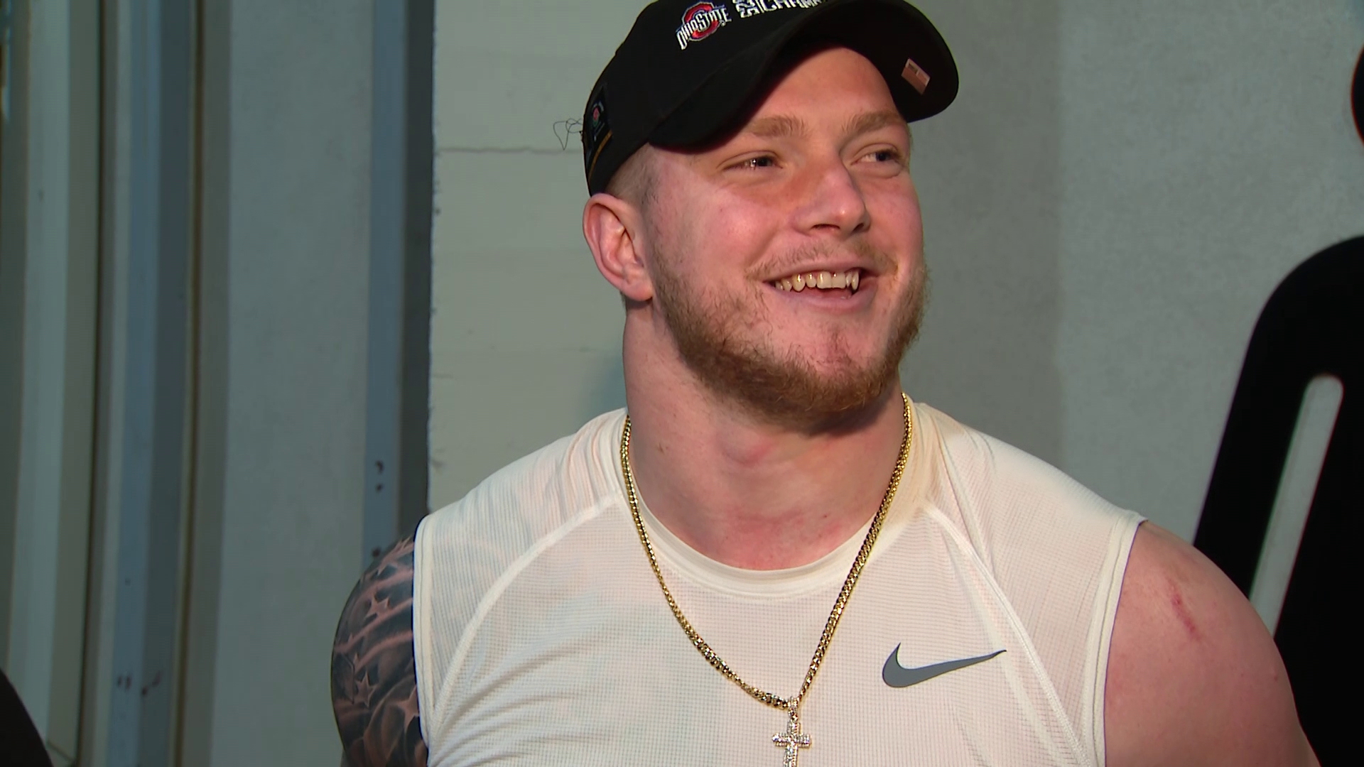 Jack Sawyer postgame interview | Ohio State vs. Oregon in the Rose Bowl ...