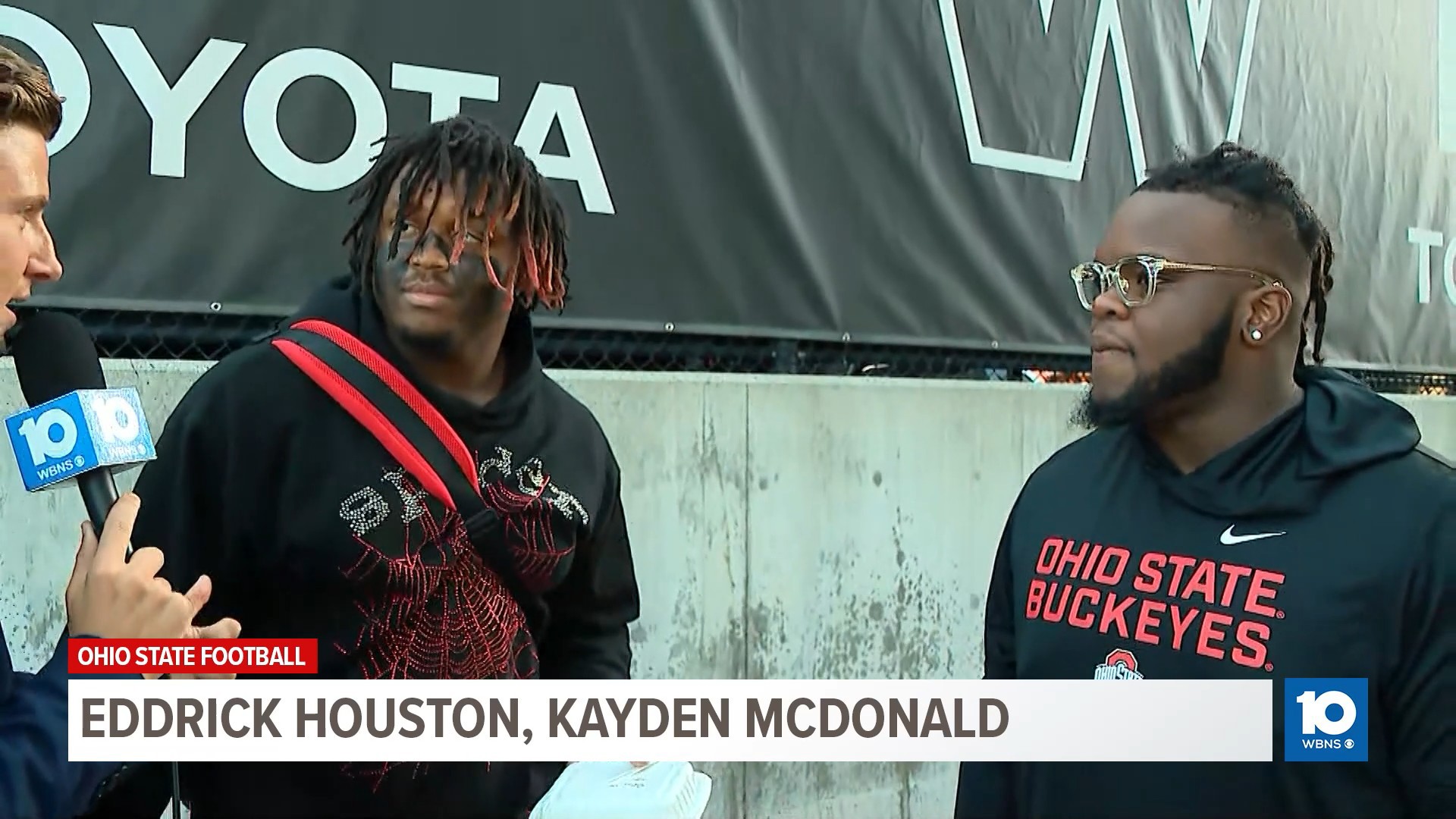 Eddrick Houston and Kayden McDonald postgame interview | Ohio State vs ...