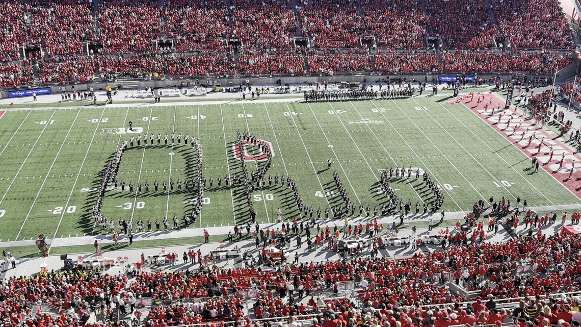 Ohio State Marching Band performs 'Script Ohio' before Iowa game | 10tv.com