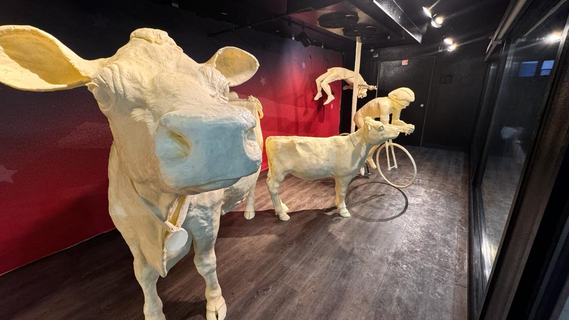 2024 Ohio State Fair butter cow display | 10tv.com