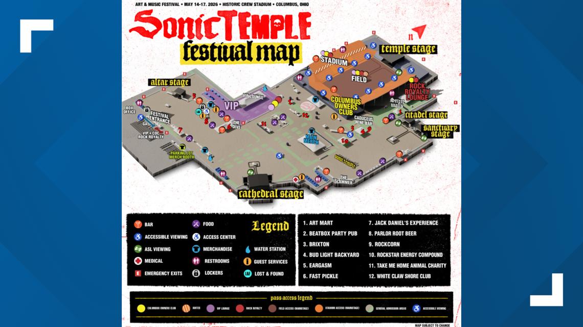 Sonic Temple Arts & Music Festival kicks off Thursday. Here's what to ...