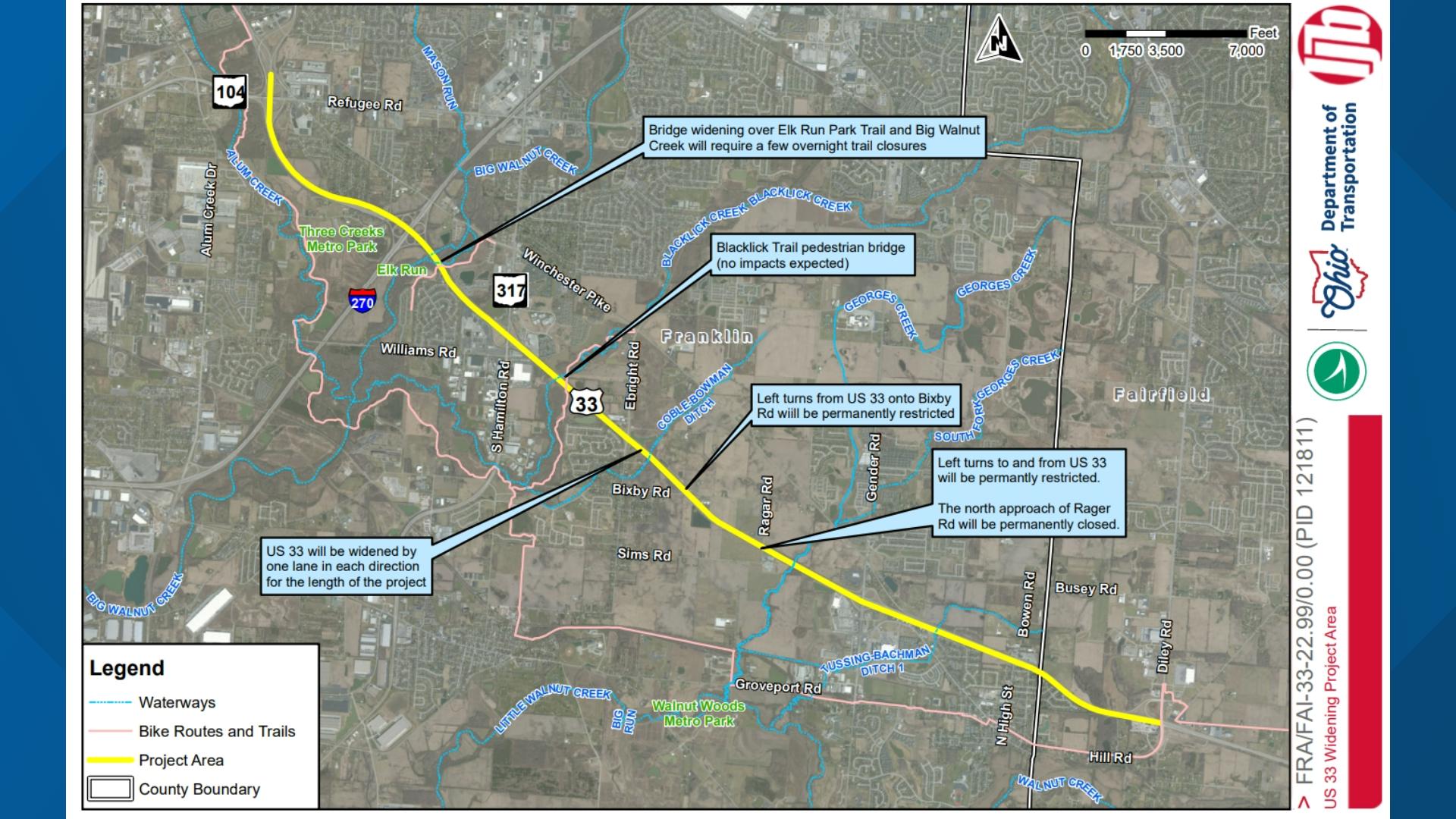 ODOT approves funding for U.S. 33 widening project in central Ohio | 10tv.com