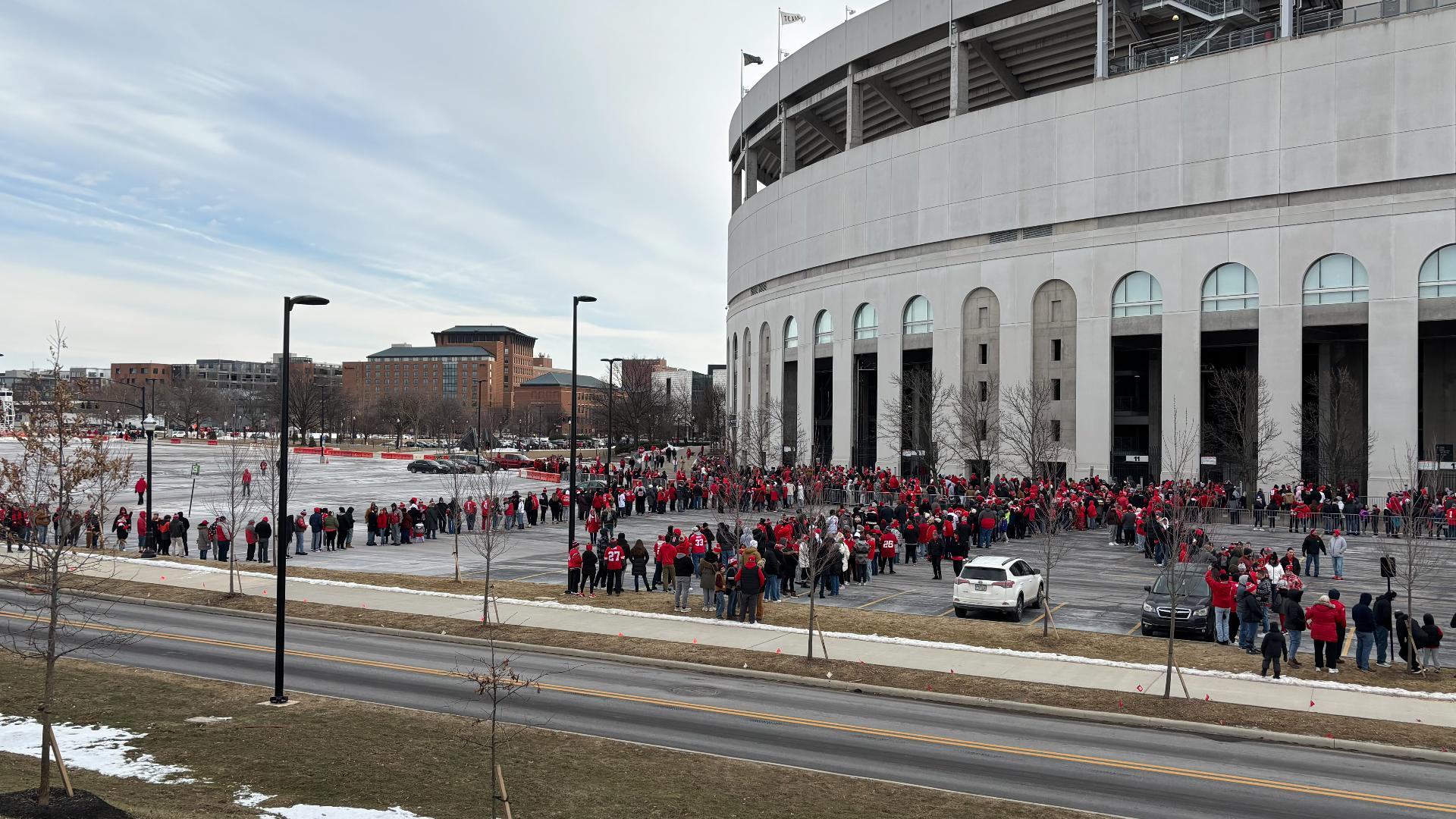 Ohio State Championship Celebration | Thousands flock to the 'Shoe to ...