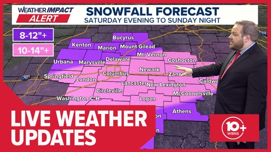 Live weather coverage during the weekend snowstorm in Ohio: How to ...