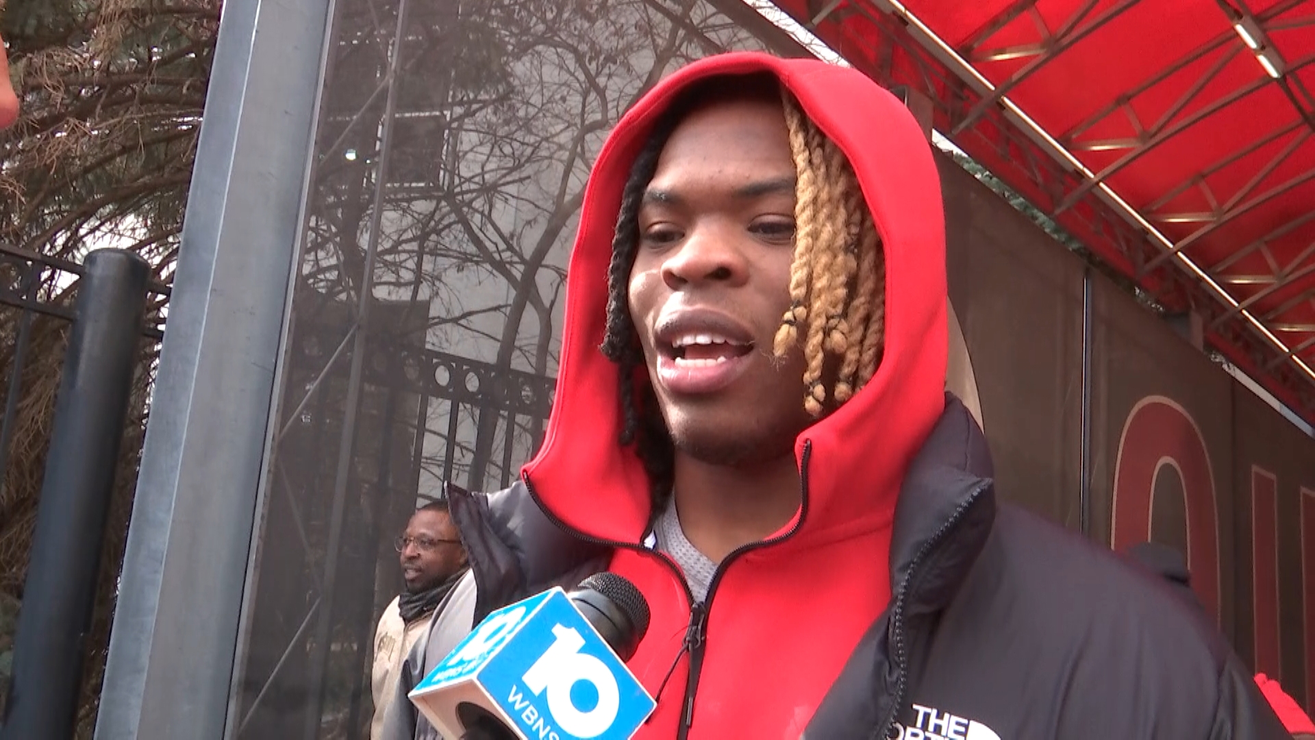 Post-championship celebration interview with Quinshon Judkins | 10tv.com