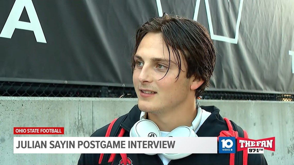 Julian Sayin postgame interview | Ohio State vs. Washington | 10tv.com