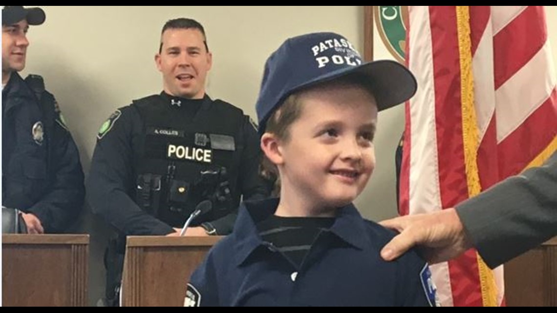 Boy with cancer lives out dream, becomes Pataskala police officer ...