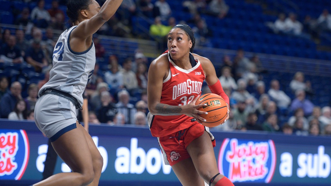 McMahon's double-double leads Buckeye women past Penn State | 10tv.com