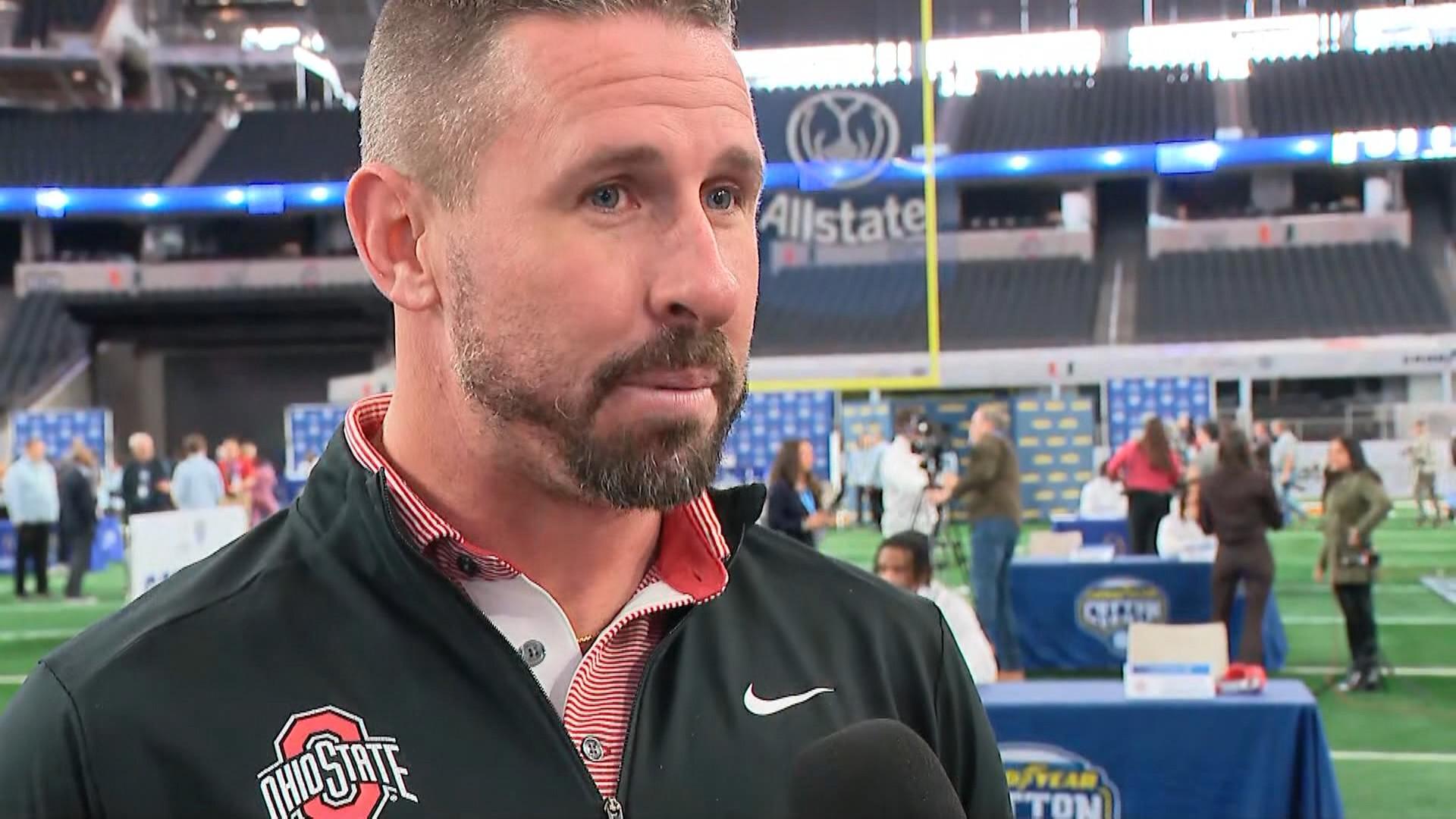 Brian Hartline speaks at Ohio State Cotton Bowl Media Day | 10tv.com