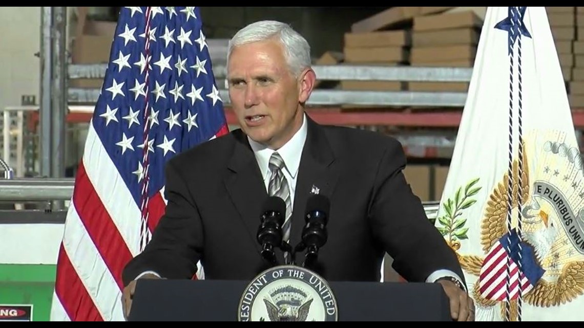 Vice Pres. Pence speaks at Ohio GOP dinner at the Ohio State University ...