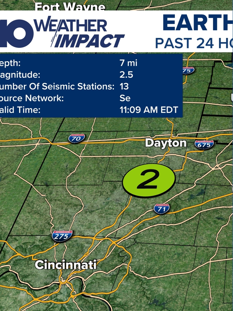 Ohio city records magnitude 2.5 earthquake Sunday morning | 10tv.com