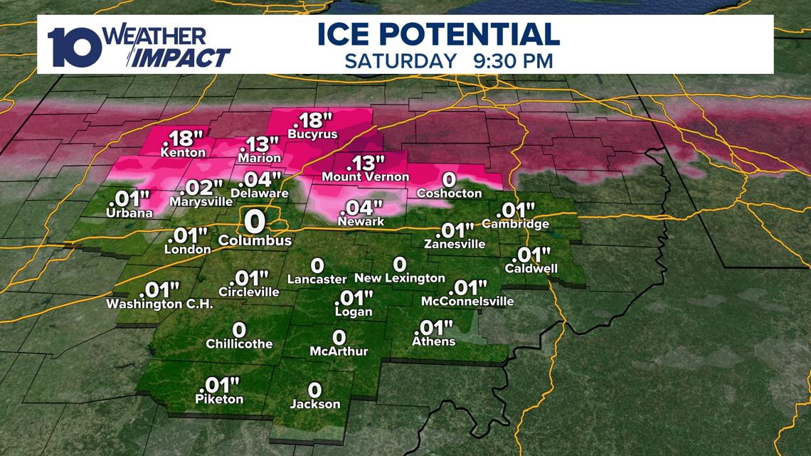Columbus, Ohio Saturday forecast: Freezing rain | 10tv.com