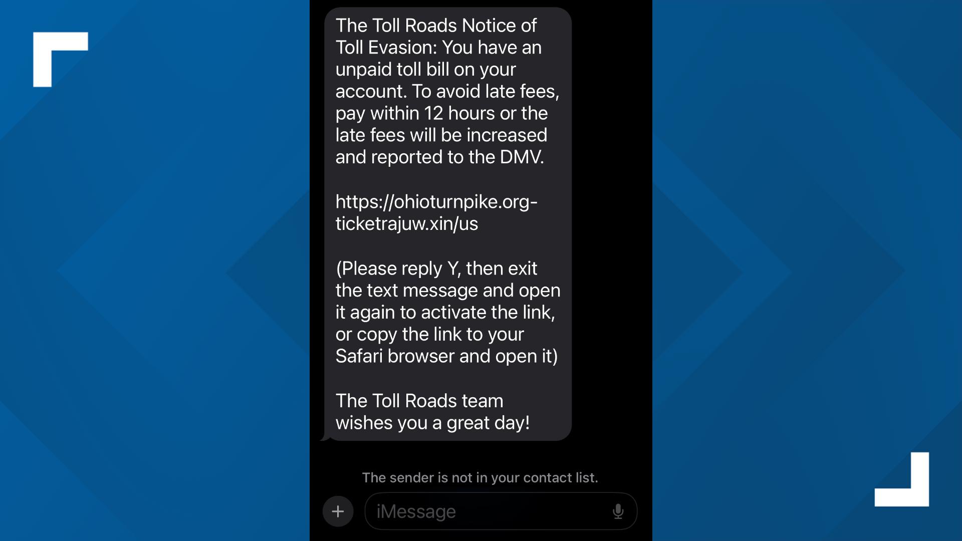 Ohio Turnpike toll text: BBB warns of phishing scam | 10tv.com